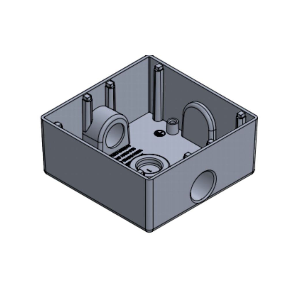Square Box 2400 3 Outlets 1″ | cuc