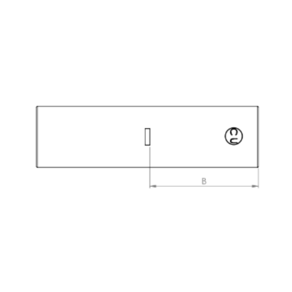 Straight tubular connector for 8 AWG copper splice | cuc